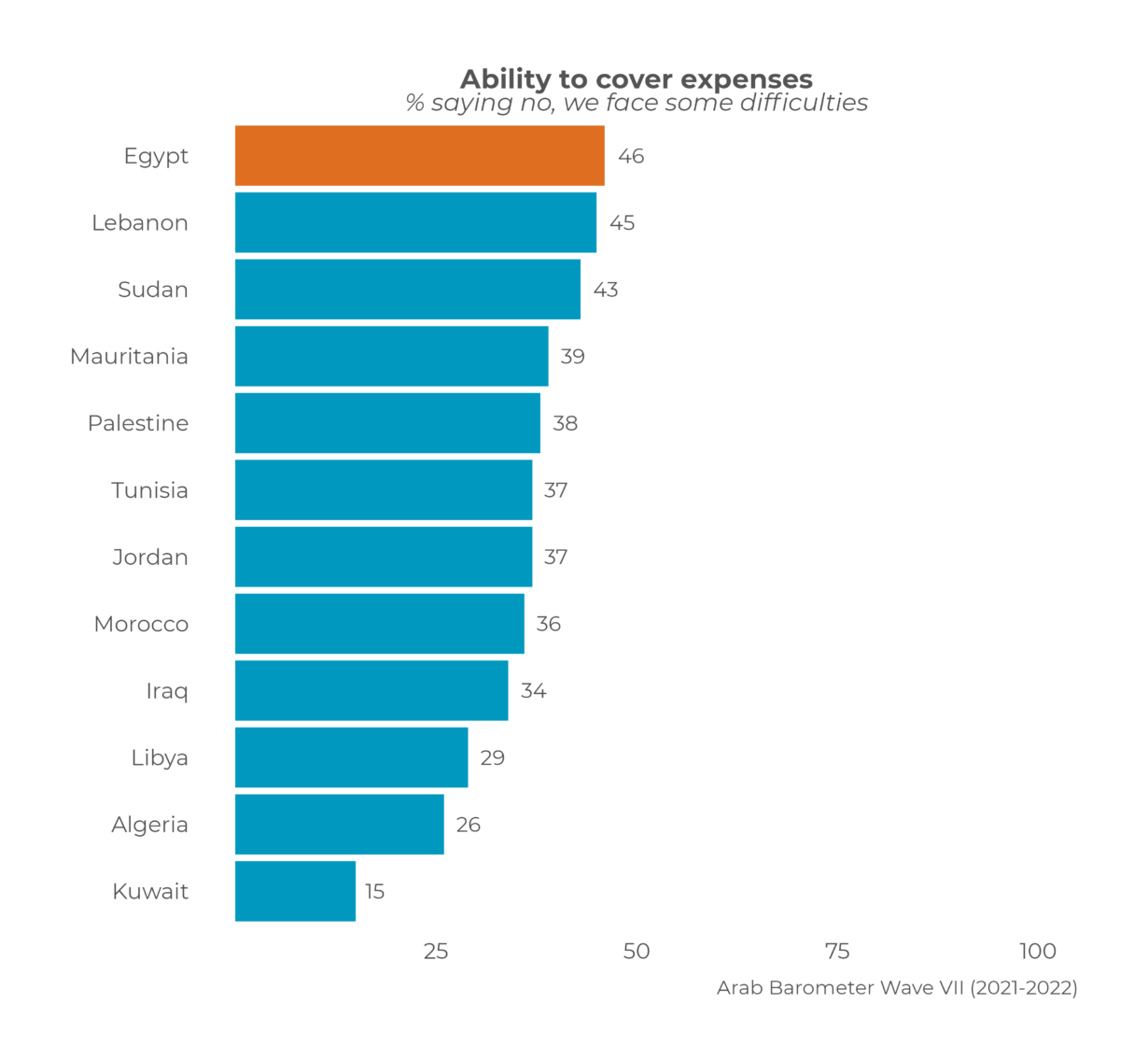 Citizens’ views on Egypt’s economic woes – Arab Barometer