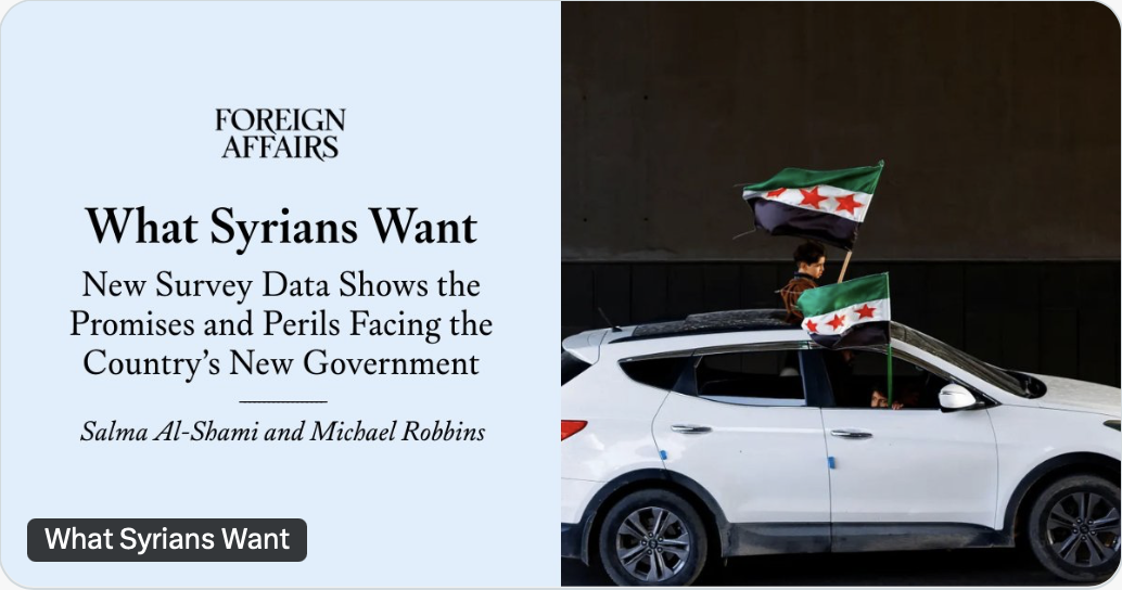 Factsheet: Post-Assad Syria – Arab Barometer Survey – Arab Barometer
