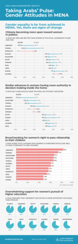 Gender Attitudes in MENA 2022 – Arab Barometer